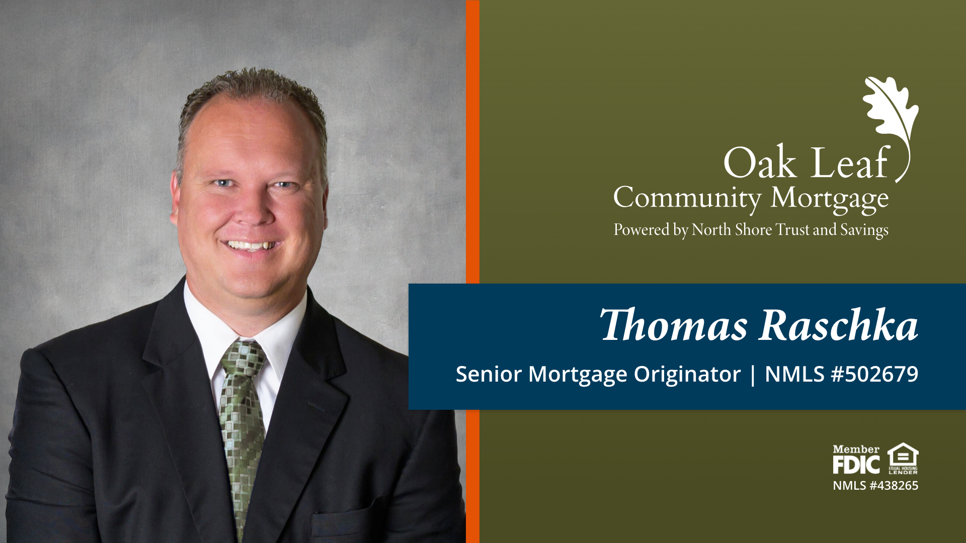 Thomas Raschka | Oak Leaf Community Mortgage